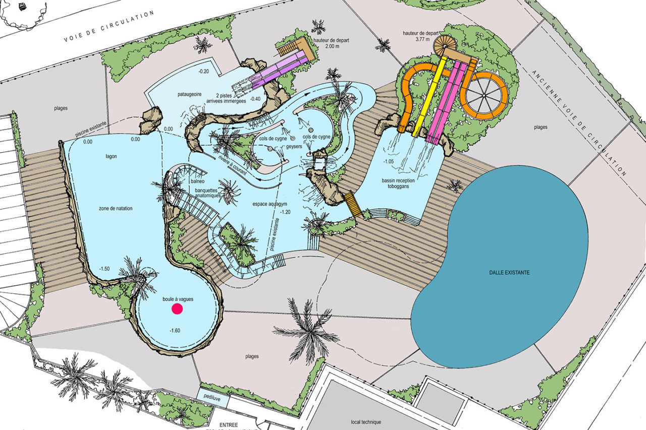 Projet parc aquatique familial réalisé par Aquaparc